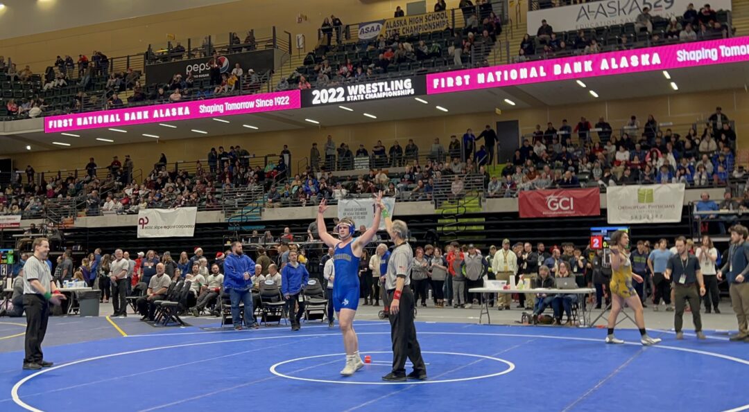 Petersburg High School Wrestler Kyle Biggers Wins State Championship - KFSK