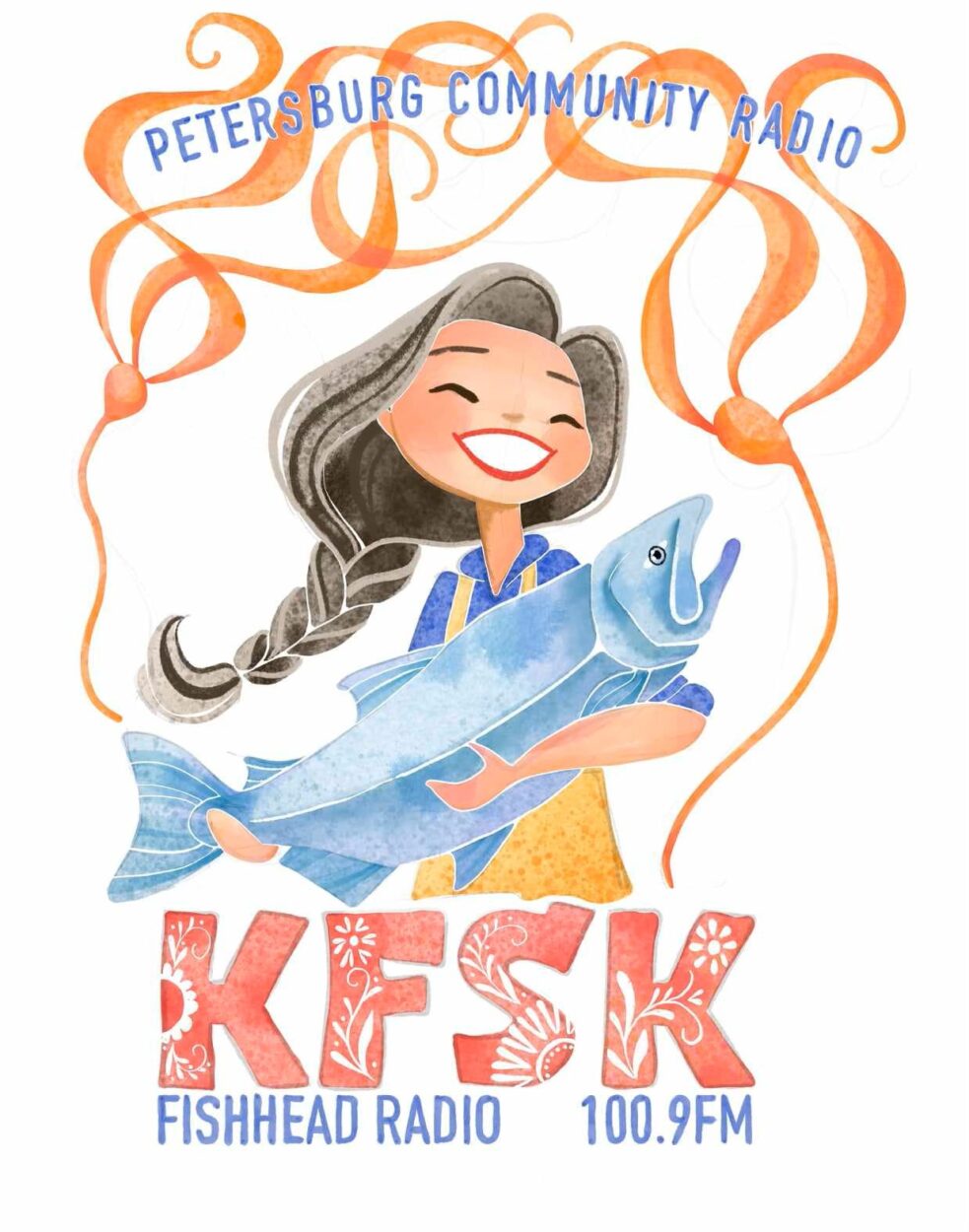 Grace Wolf Artwork for KFSK 2024 Mugs and Shirts - KFSK