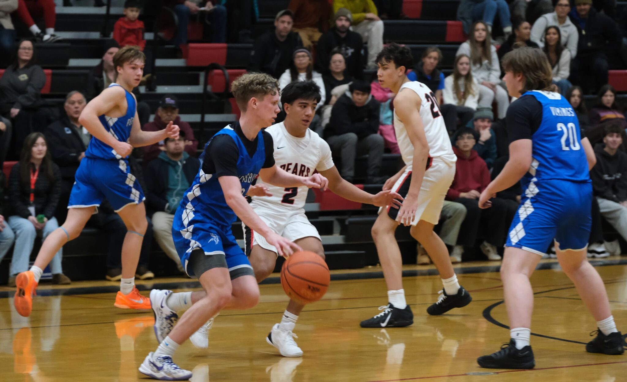 Petersburg High School varsity boys basketball team beats Craig ...